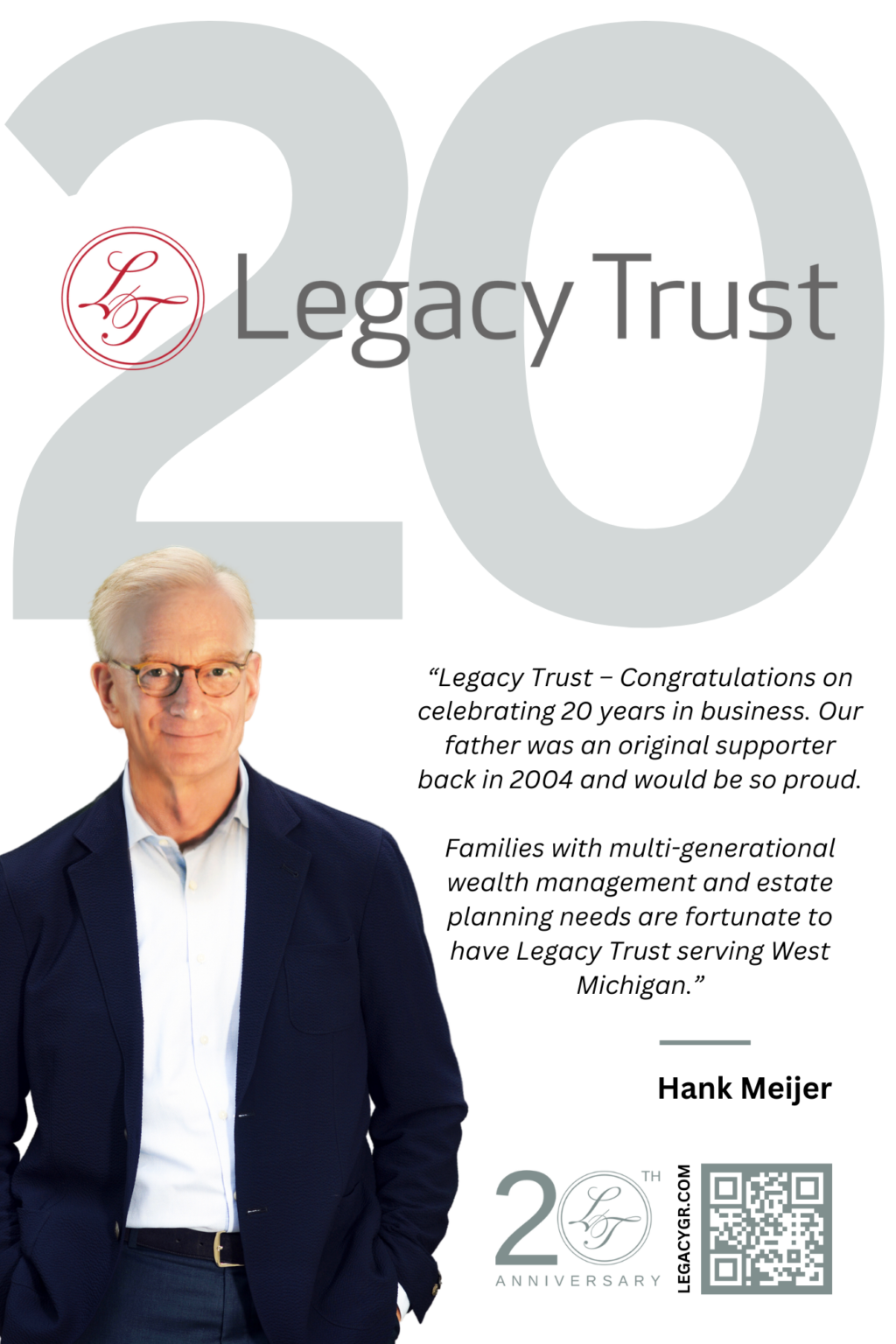 Legacy Trust Ad Campaign in Crain's Grand Rapids Business featuring ...
